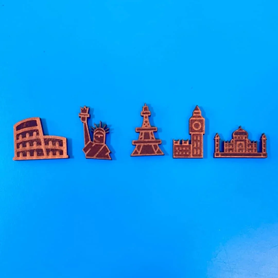 Kit de Pines de Monumentos especiales en Madera Adhesivos para MADEMAP ...