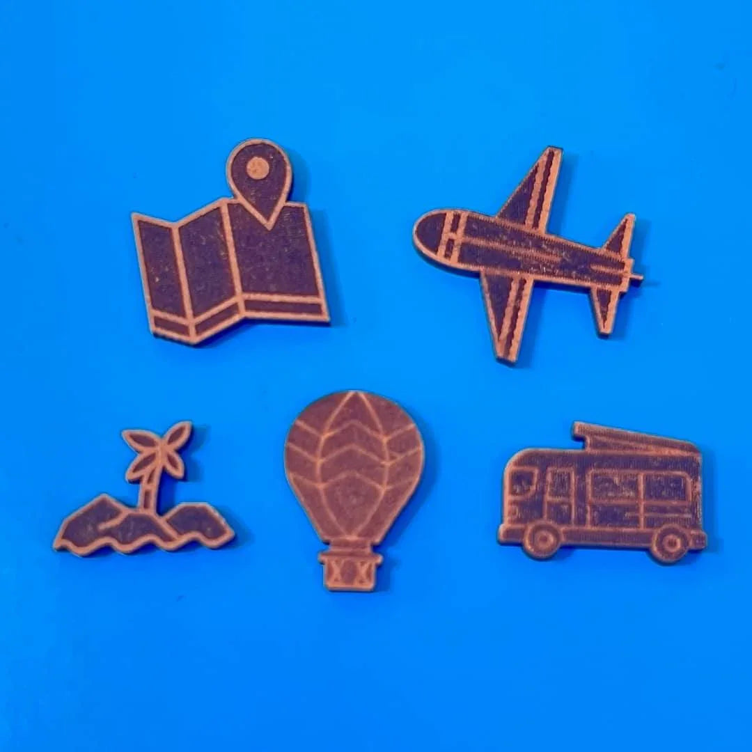 Kit de Pines de Monumentos especiales en Madera Adhesivos para MADEMAP ...